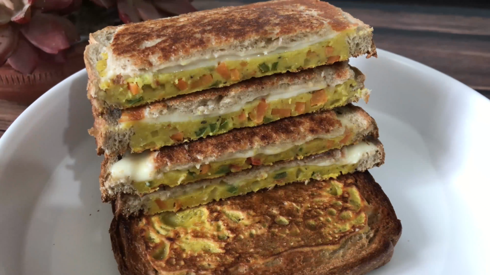 Eggless High Protein Toast for Breakfast. - Food Fitness & Fun